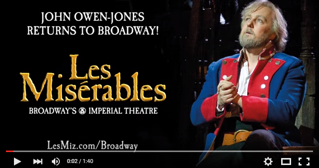 John Owen-Jones as Jean Valjean | Les Miz Now on Broadway